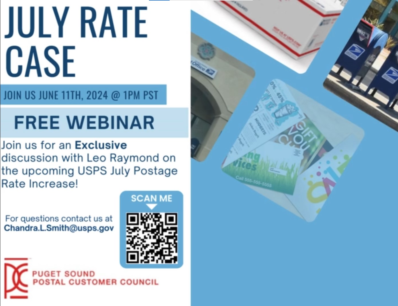 Puget Sound Postal Customer Council - July Rate Case-PCC Events